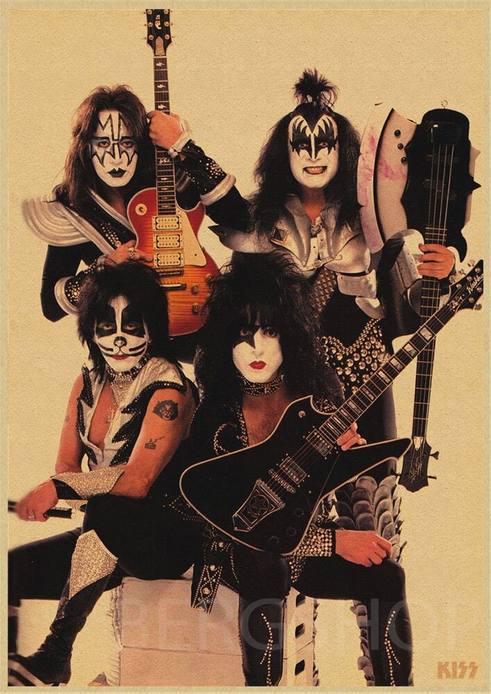 Kiss Band Poster Vintage Photograph Music LegendsArt Print | Etsy