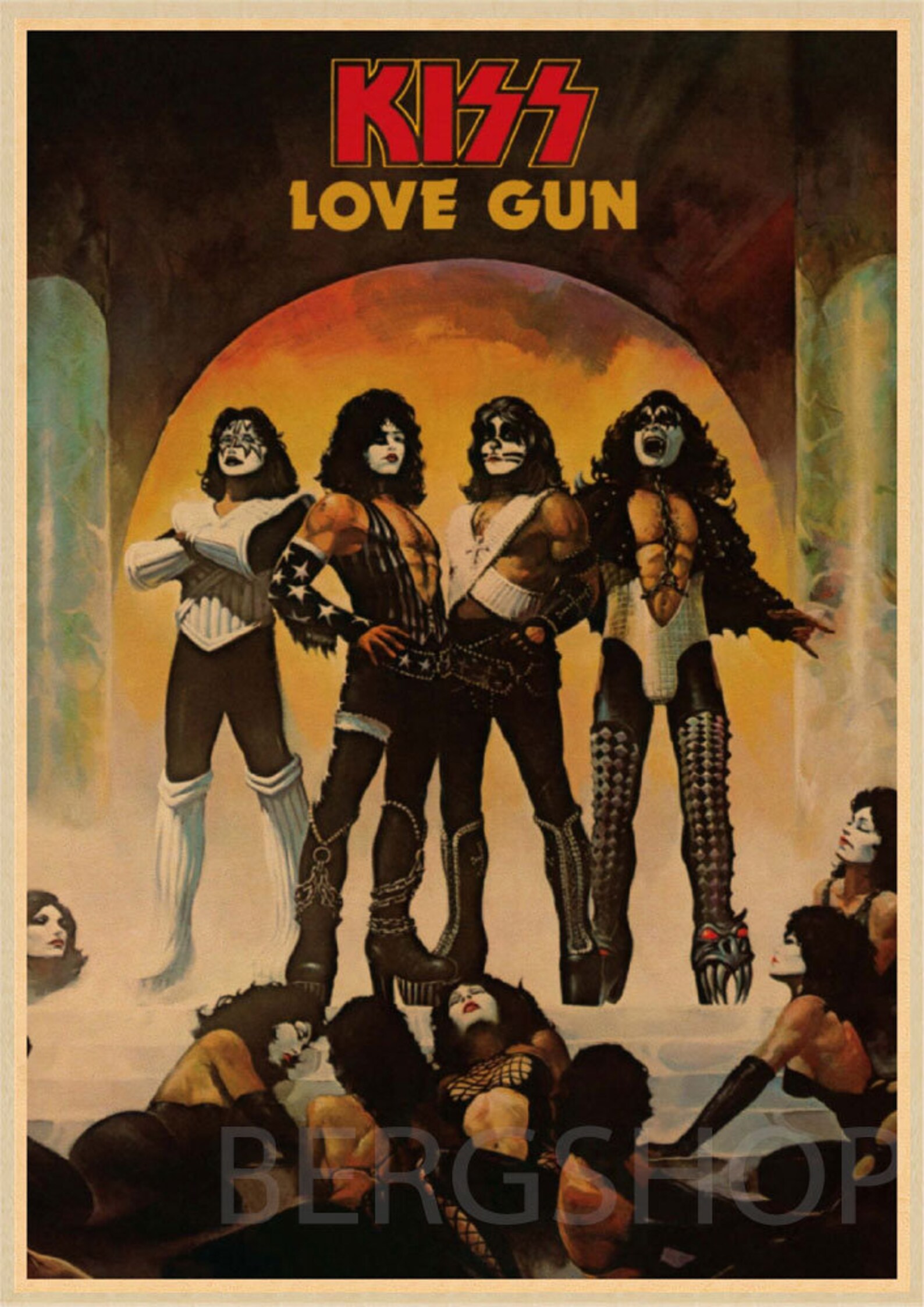 Kiss Band Poster Vintage Photograph Music LegendsArt Print | Etsy