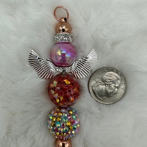 Guardian Angel, Mirror Charm, Mirror Dangle - Etsy