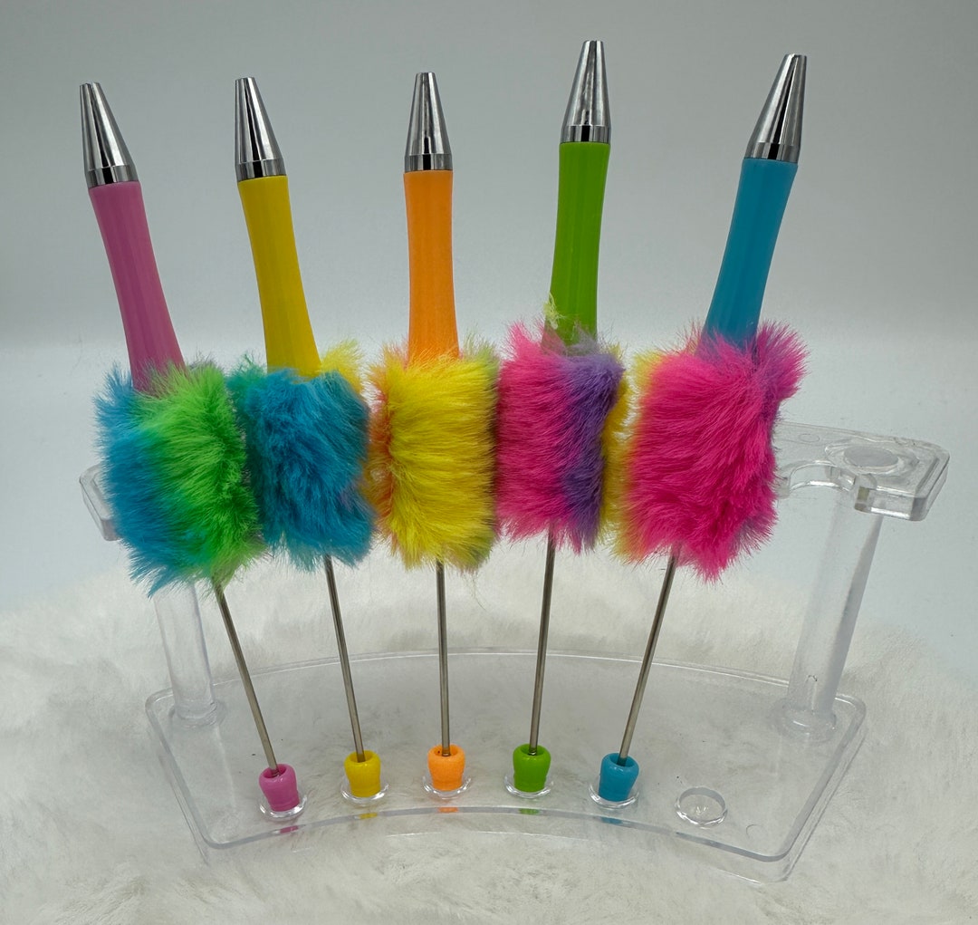 DIY Beadable Pens, Multi-color Furry Pen Shafts - Etsy