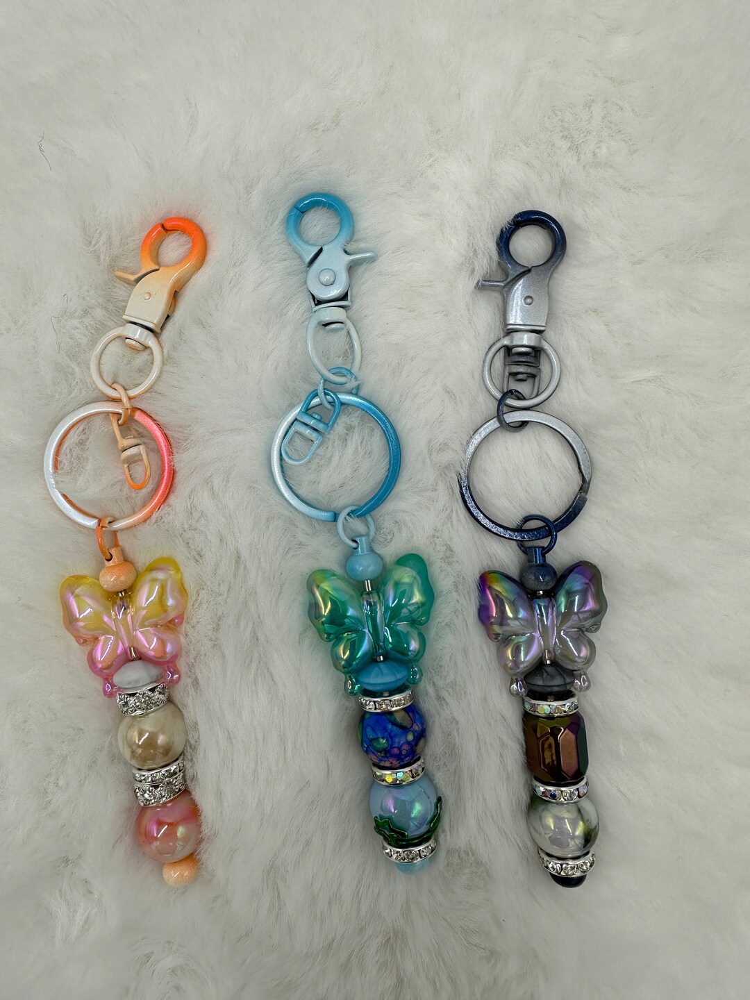 Butterfly Keychain, Bag Charm, Zipper Pull - Etsy