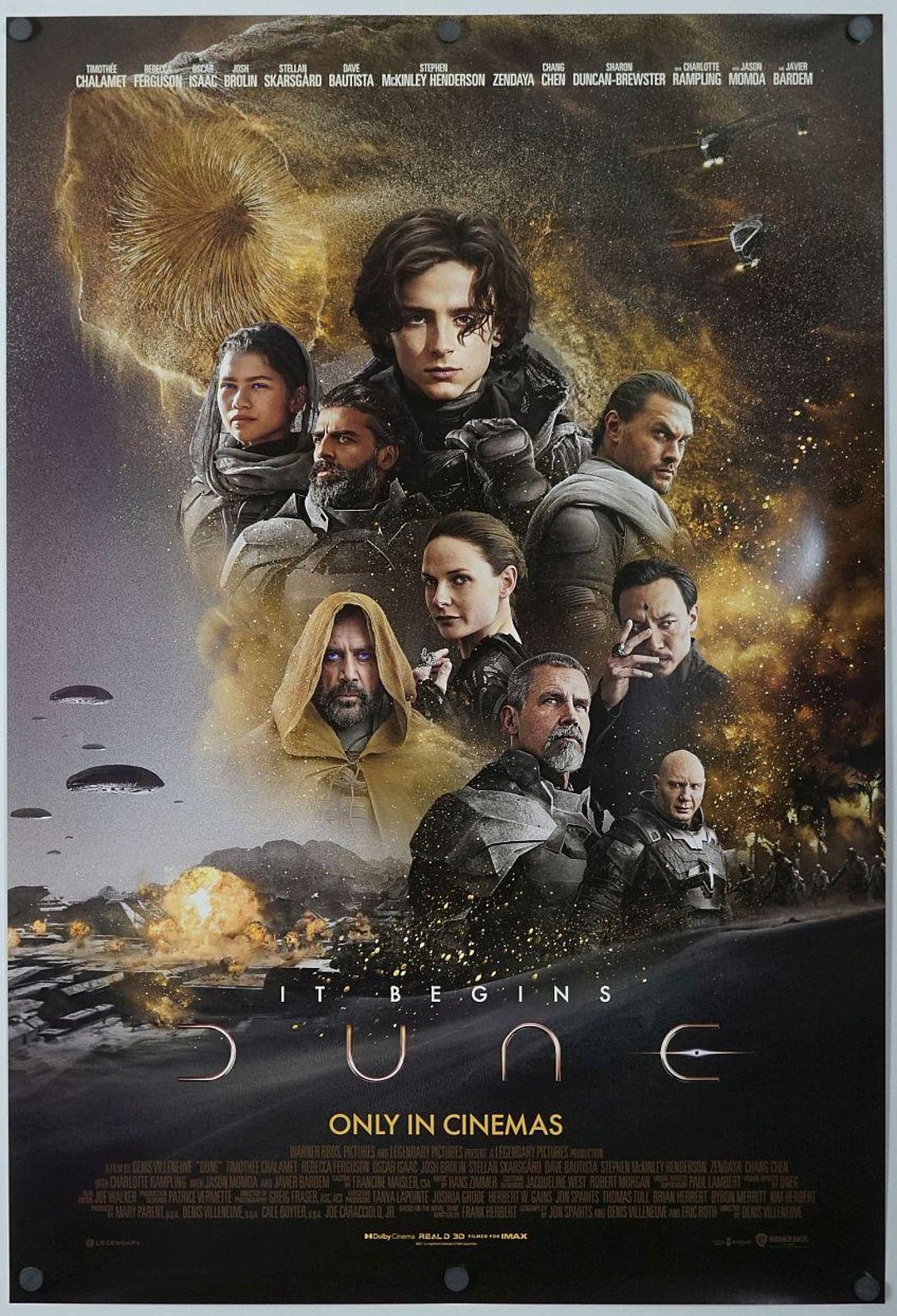 Dune Original Theatrical Movie Poster 27x40 2 Sided INTL FINAL - Etsy