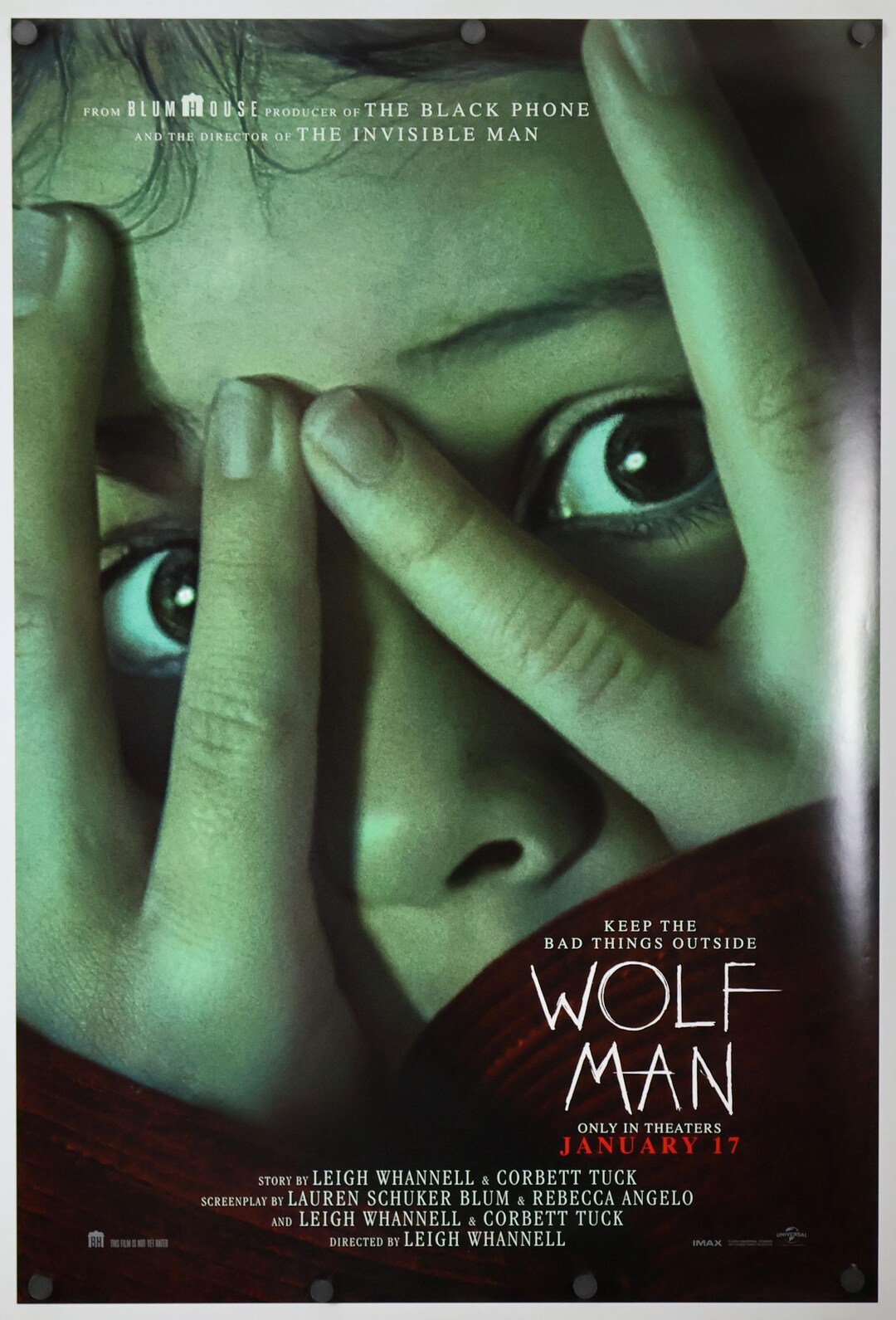 Wolf Man Original Theatrical Movie Poster 27x40 2025 Advance FREE ...