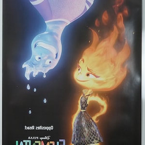 Elemental Original Movie Poster Advance Style A 27x40 2023 - Etsy