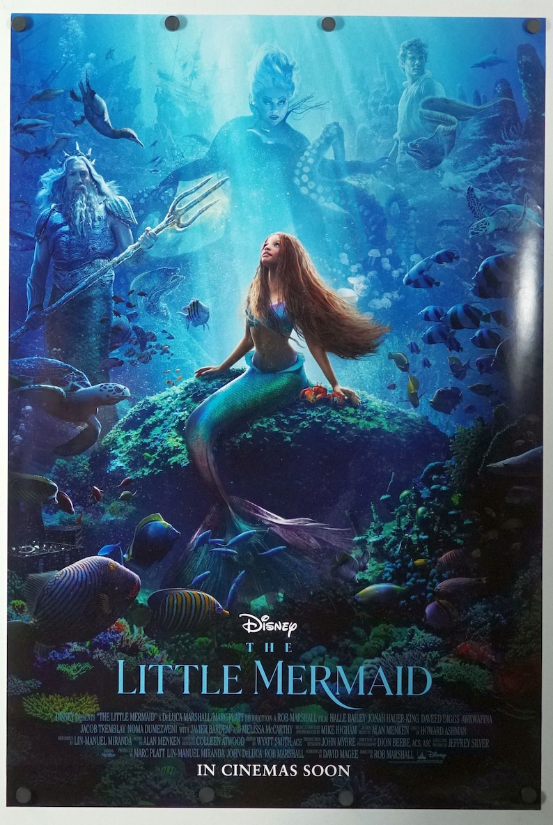 The Little Mermaid Original Movie Poster Final 27x40 2023 - Etsy