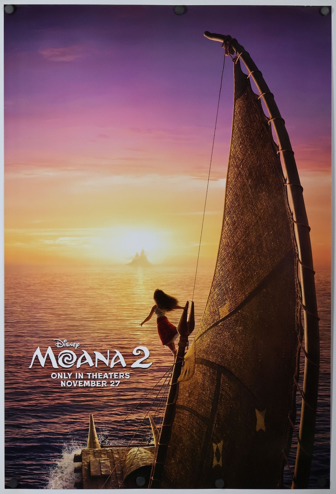 Moana 2 Original Movie Poster Advance 27x40 2024 Free Shipping - Etsy