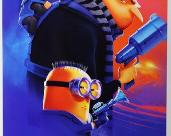 DESPICABLE ME 4 Movie Poster 2 Sided ORIGINAL Intl Version B 27x40 ...