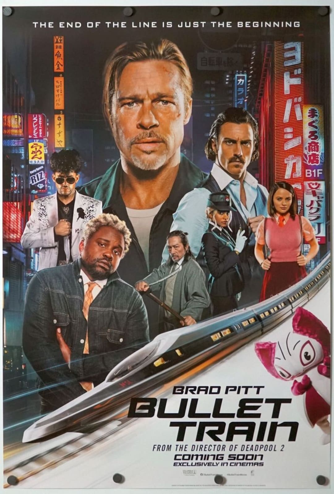 Bullet Train Original Movie Poster Advance Style INTL Style B 27x40 - Etsy