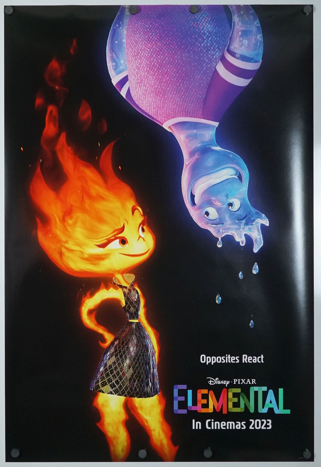 Elemental Original Movie Poster Advance Style A 27x40 2023 - Etsy