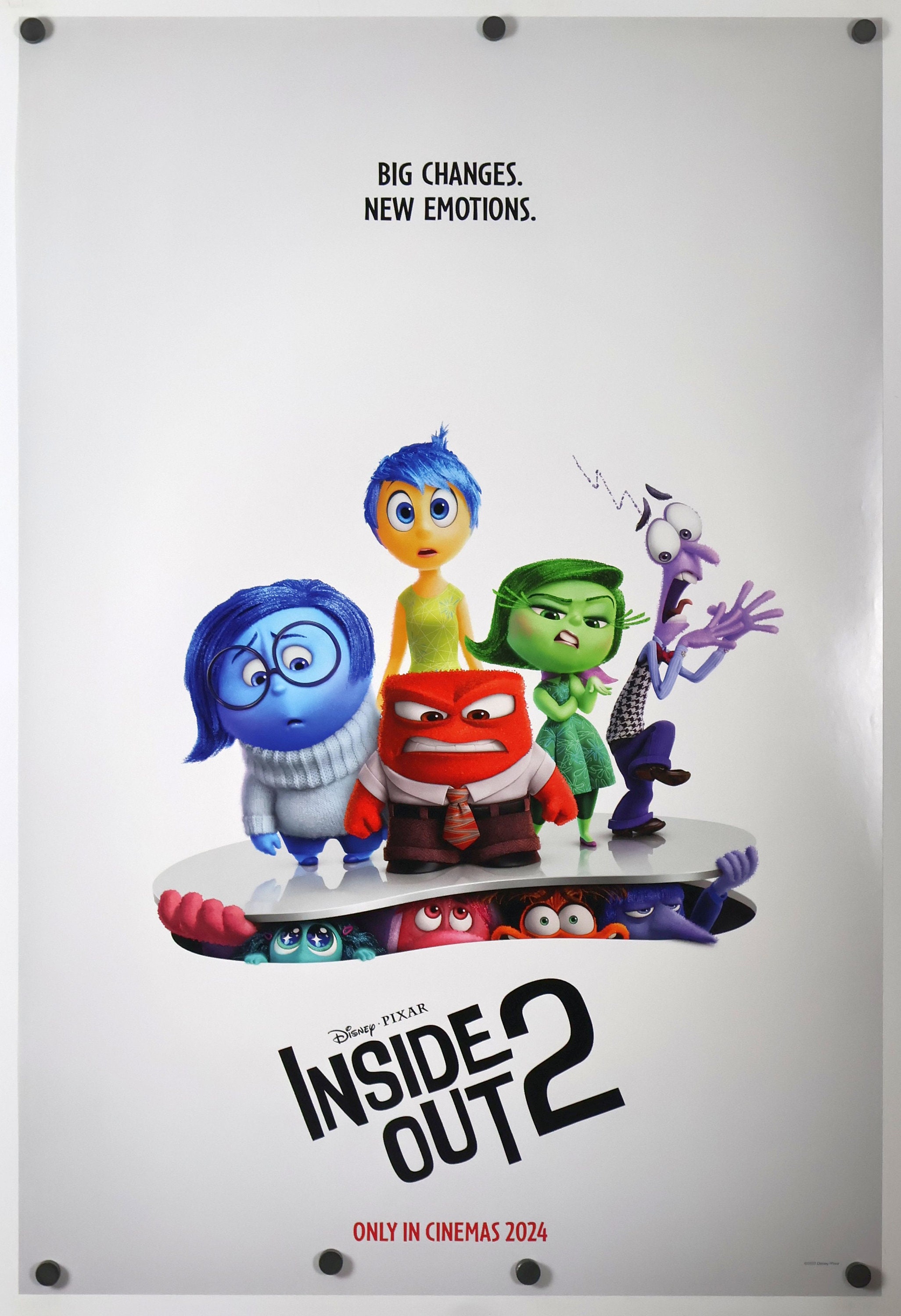 Inside Out 2 Original Movie Poster Advance 27x40 2024 Free Shipping - Etsy