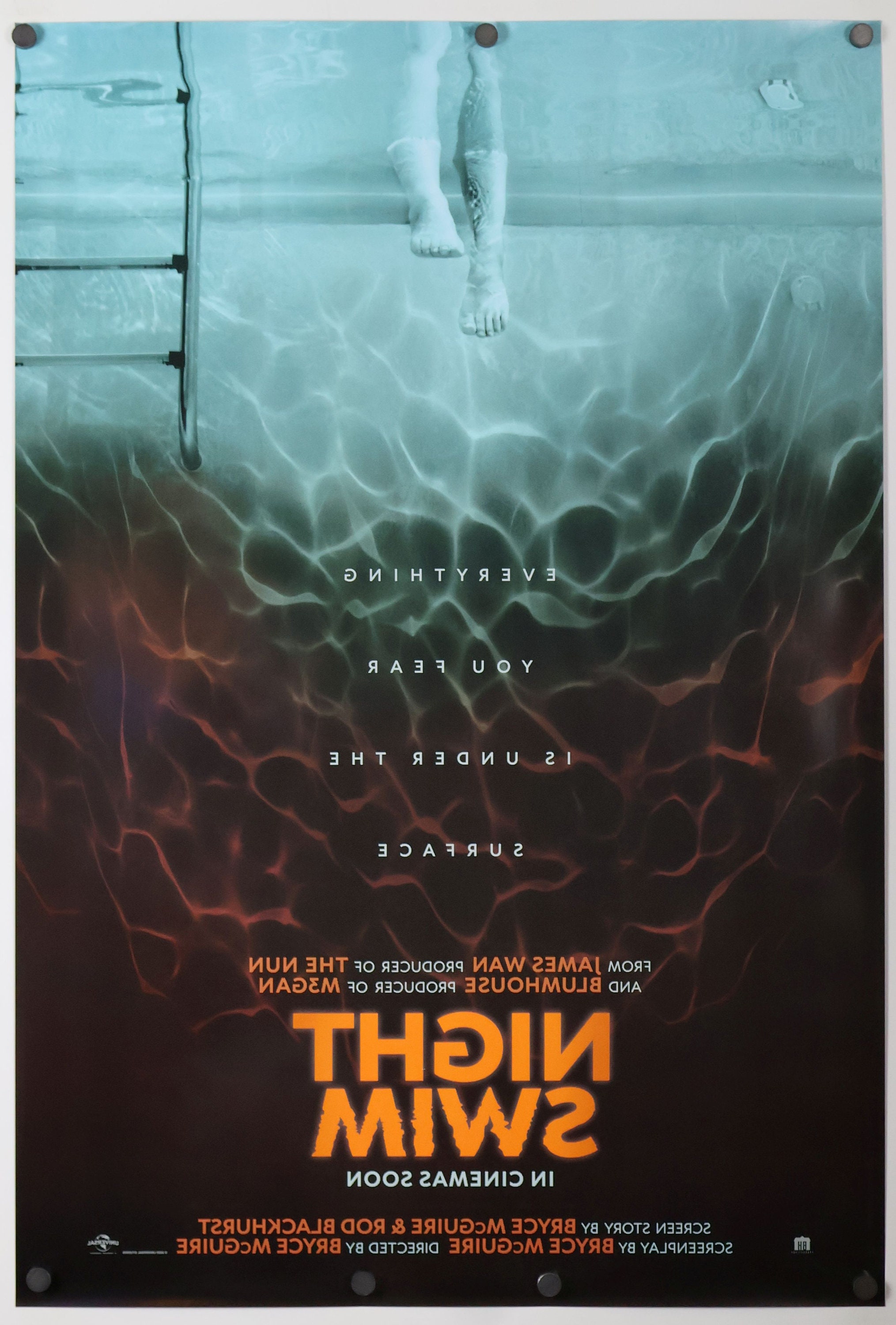 Night Swim Original Movie Poster Advance 27x40 Blumhouse - Etsy