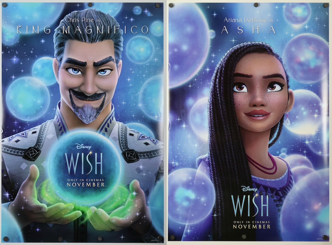 Wish Original Theatrical Movie Posters 27x40 2023 Character Advance Set ...