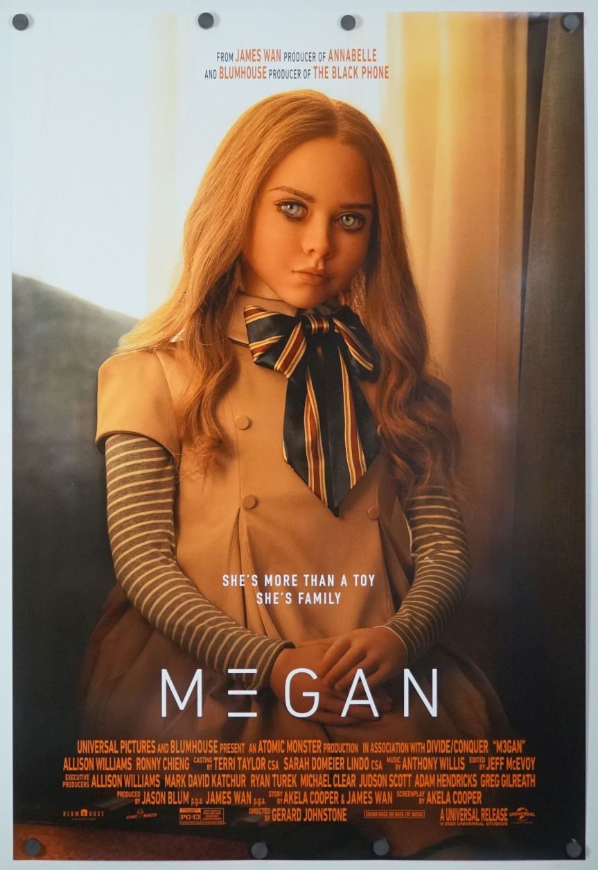 Megan Original Theatrical Movie Poster 27x40 M3gan - Etsy