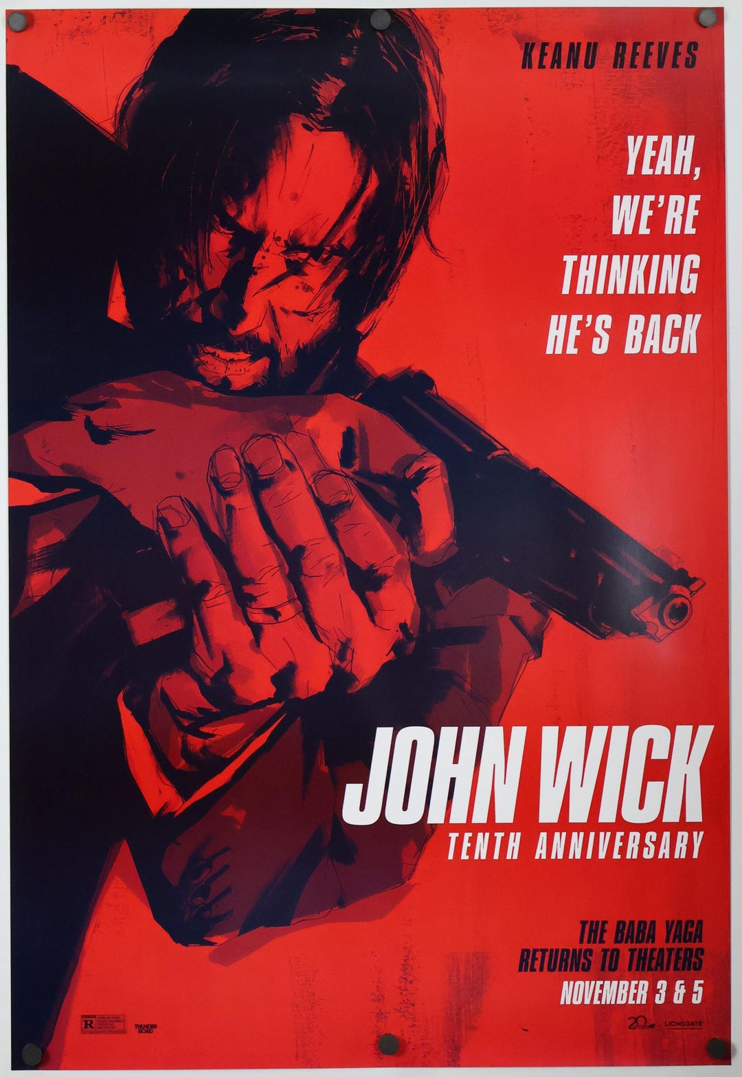 Jock Wick Theatrical Style Movie Poster INTL 2 Sided 27x40 10th ...