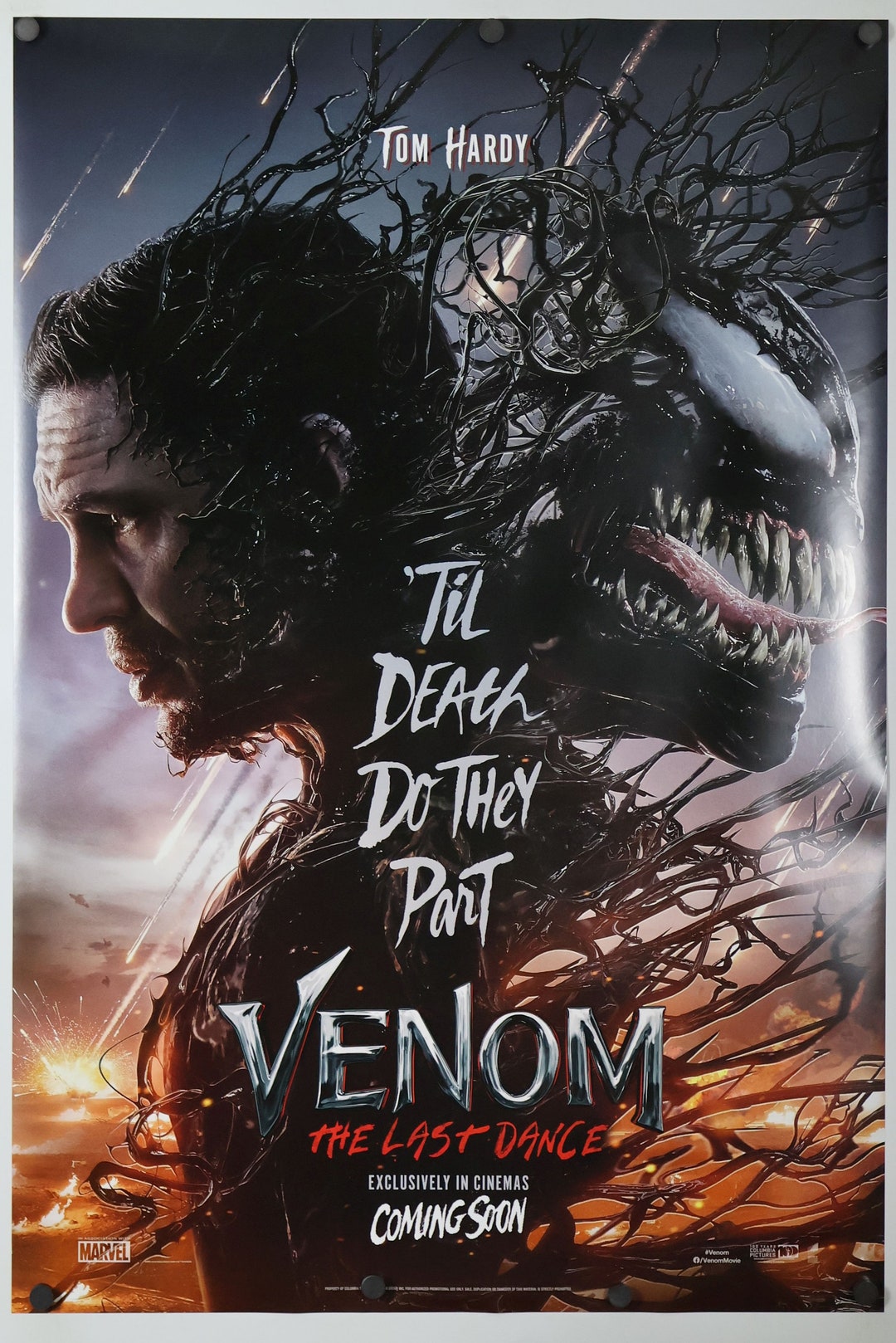 Venom the Last Dance Original Theatrical Movie Poster 27x40 2 Sided DS ...