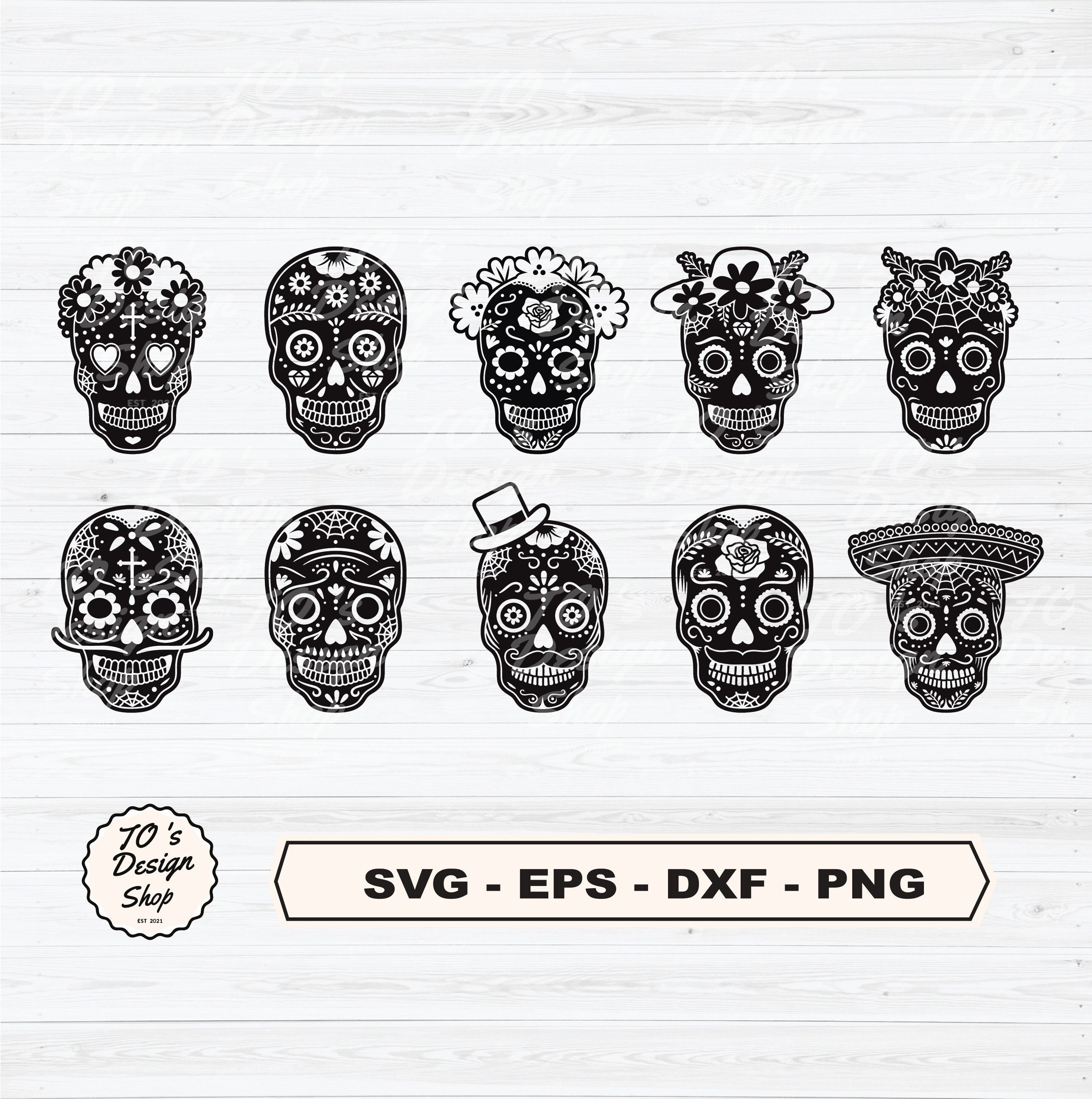 Skeleton Svg Skulls Svg Happy Halloween Svg Skull Bundle - Etsy