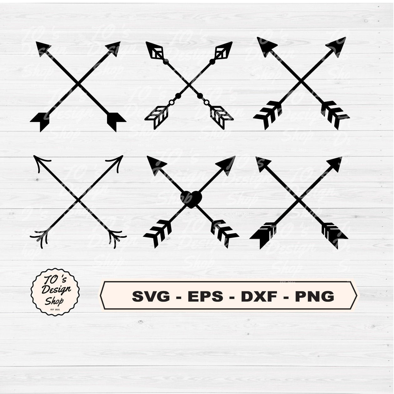 6 Kreuz Pfeile Rahmen SVG Pfeil Kranz Svg Cut Datei Kreuz | Etsy