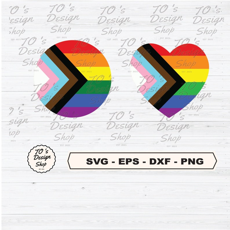Circle And Heart Lgbtq Flags Pride Printable Cut Fileslgbtq Etsy