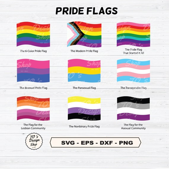 svg pride flag bundle png pride digital download lgbtq+ Art ...