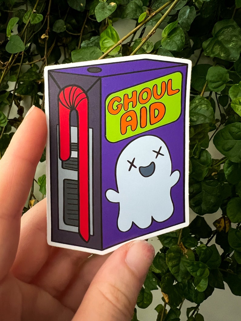 Apple Blood Juice Box Sticker Ghoul Aid Juice Box Sticker - Etsy
