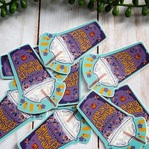 Grimace Birthday Shake Matte Sticker - Etsy