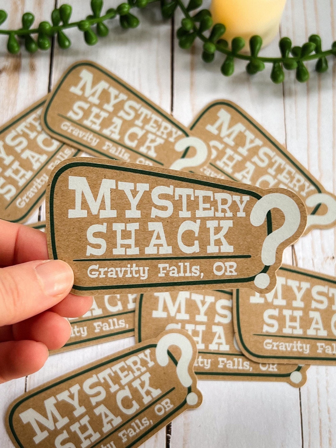 Mystery Shack Vintage Sign Kraft Paper Sticker - Etsy