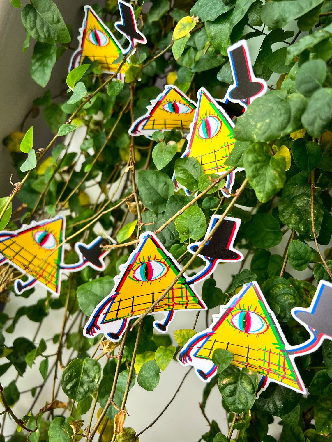 Glitch Bill Cipher Sticker | Gravity Falls Sticker | Weatherproof ...