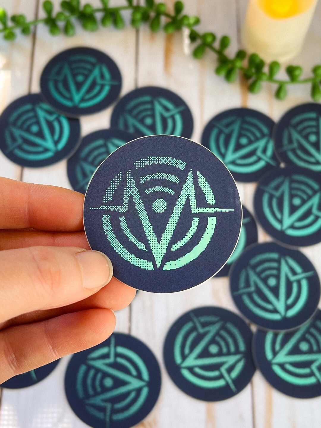 Voxtek Mirrored Logo Mini Vinyl Sticker - Etsy