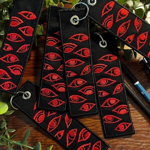 Watchful Eyes Jet Tag Keychain - Etsy