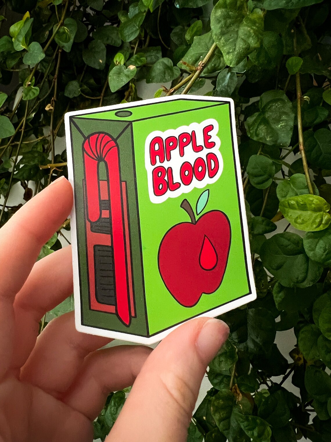 Apple Blood Juice Box Sticker Ghoul Aid Juice Box Sticker - Etsy