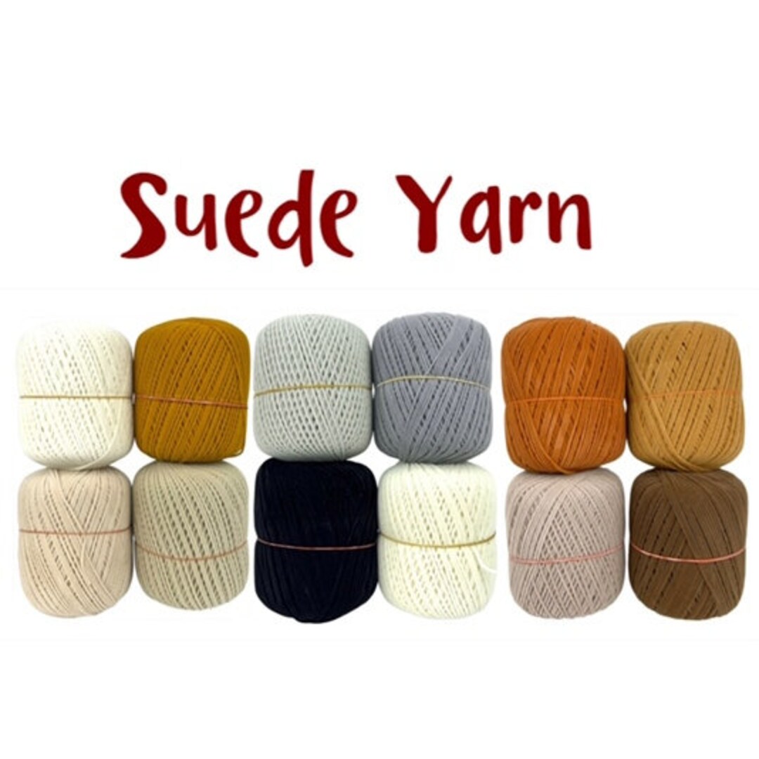 Soft Suede Yarn, Nubuck Crochet Yarn, Suede Bag Yarn, Suede Knitting - Etsy