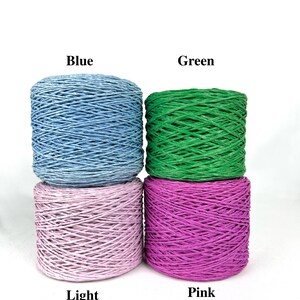 Paper Yarn, Paper Crochet Yarn, Natural Paper Yarn, Paper Ribbon - Etsy