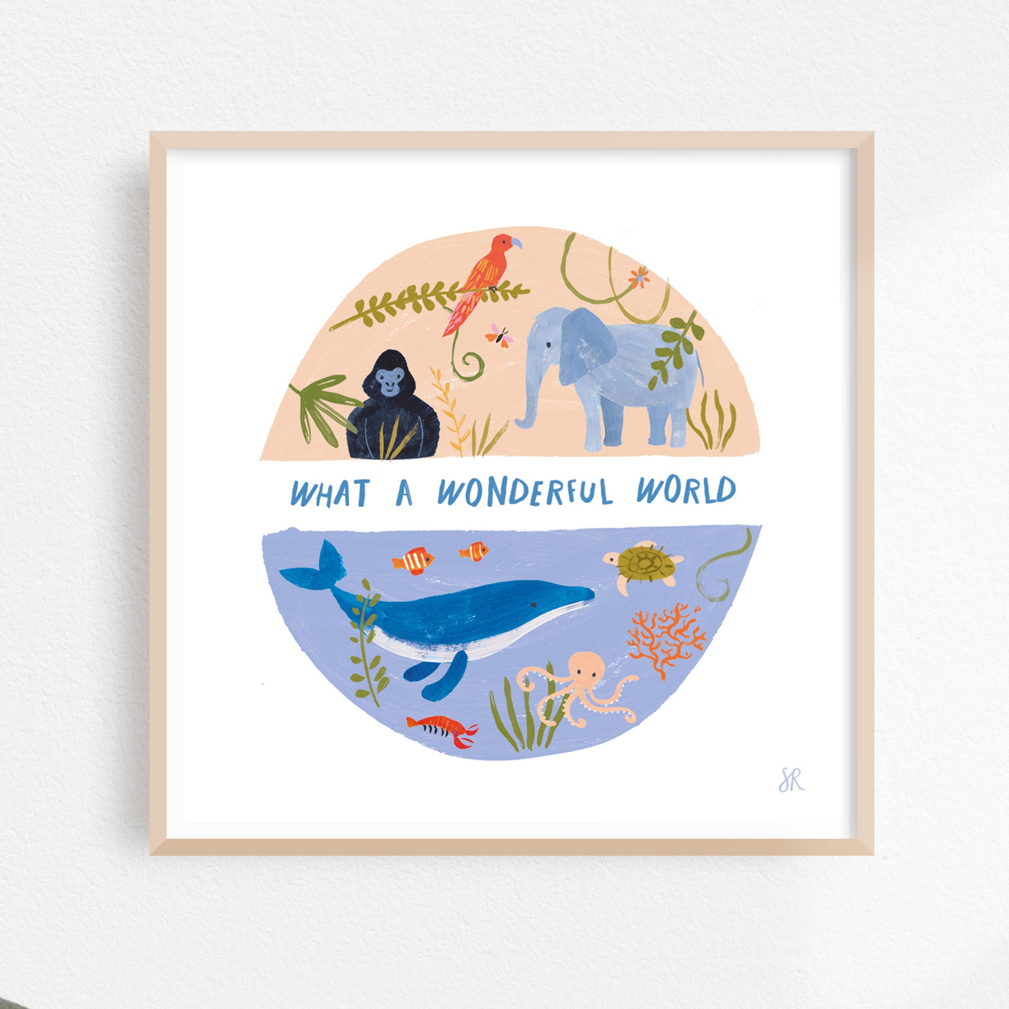 What a Wonderful World Art Print - Etsy