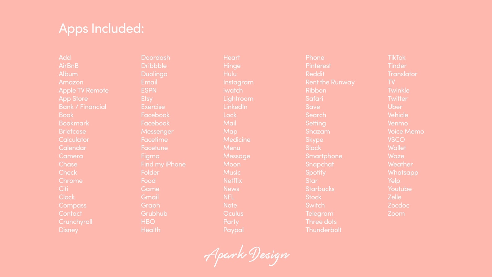 100+ App Icons IOS 14 - Peach - Etsy