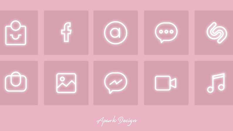 100 App Icons IOS 14 Rose Gold - Etsy