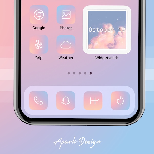 App Icons Sunset - Etsy