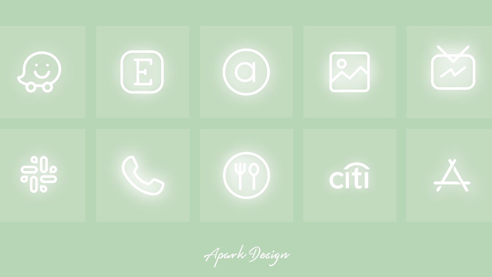 100+ App Icons IOS 14 - Mint - Etsy