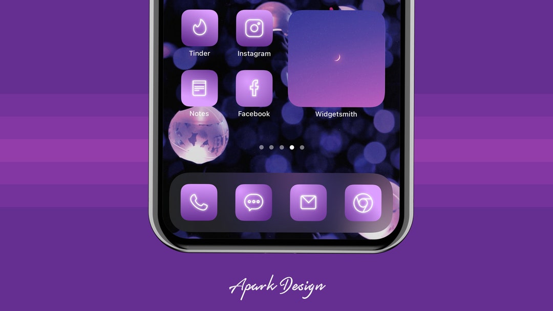 App Icons IOS 14 -purple - Etsy