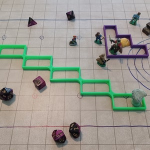 Set of 16 Area of Effect Grid Frames for D&D, Pathfinder, and Other ...