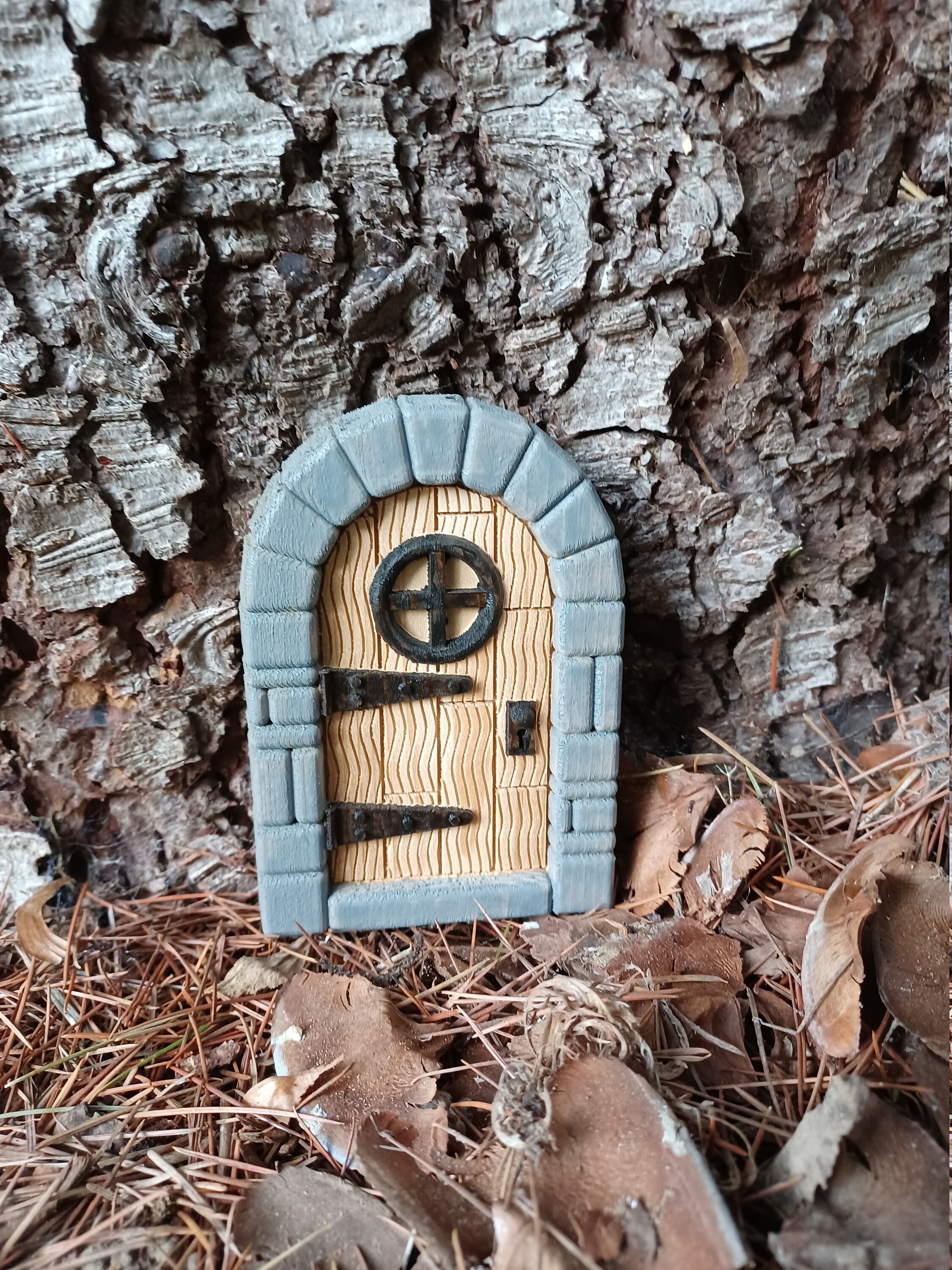 3D Orcs Solid Wood Stone Arch Fairy Door - Etsy