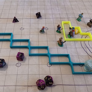 Set of 16 Area of Effect Grid Frames for D&D, Pathfinder, and Other ...