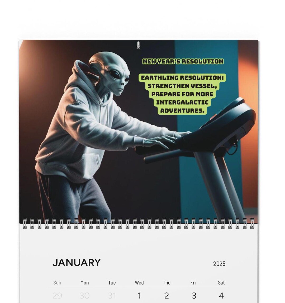 Aliens Among Us 2025 Calendar, Alien Guide to Earths Traditions, Funny ...