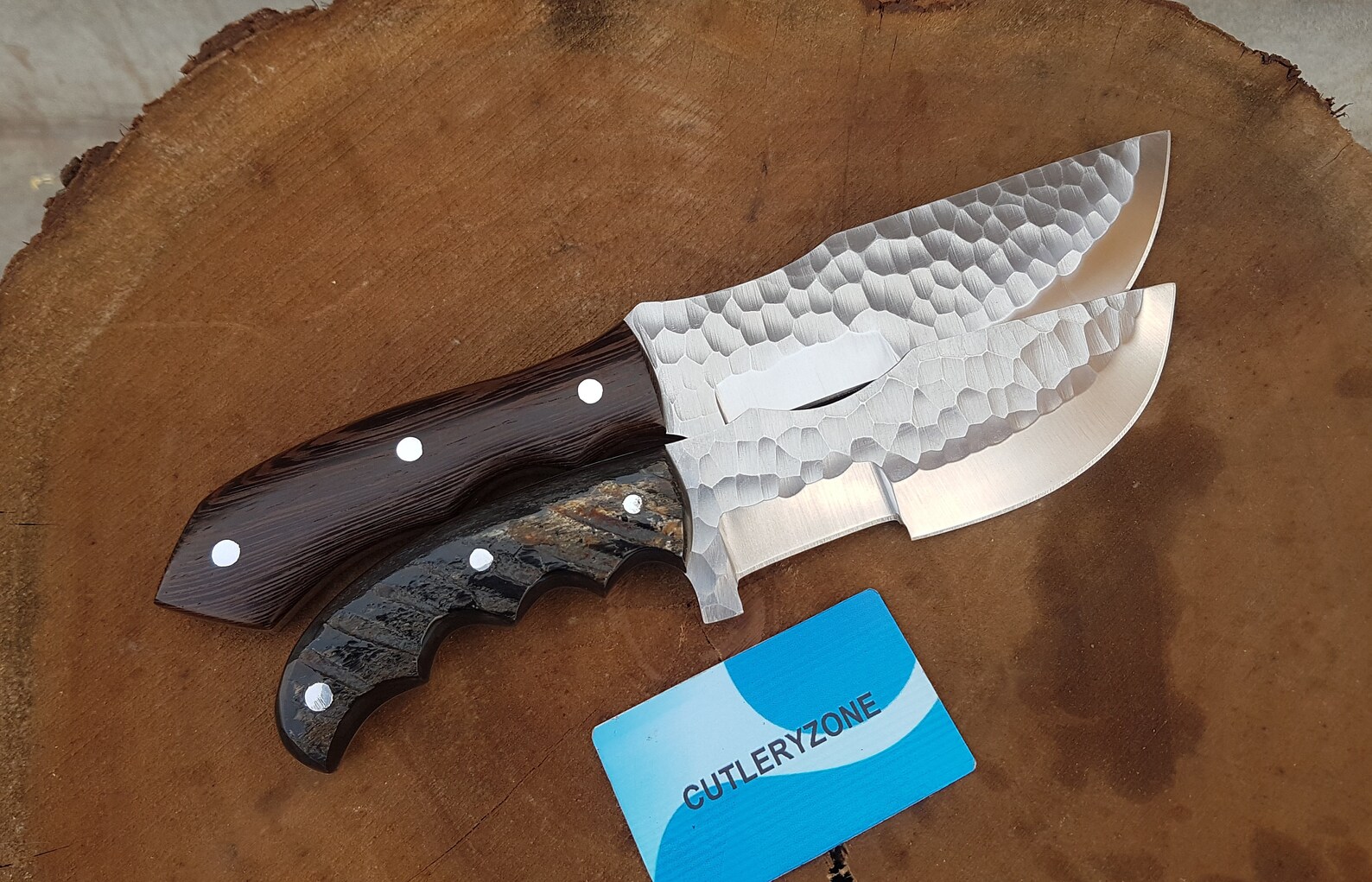 Tracker Knife 2 Pc's Handmade Hunting Tracker Knife - Etsy