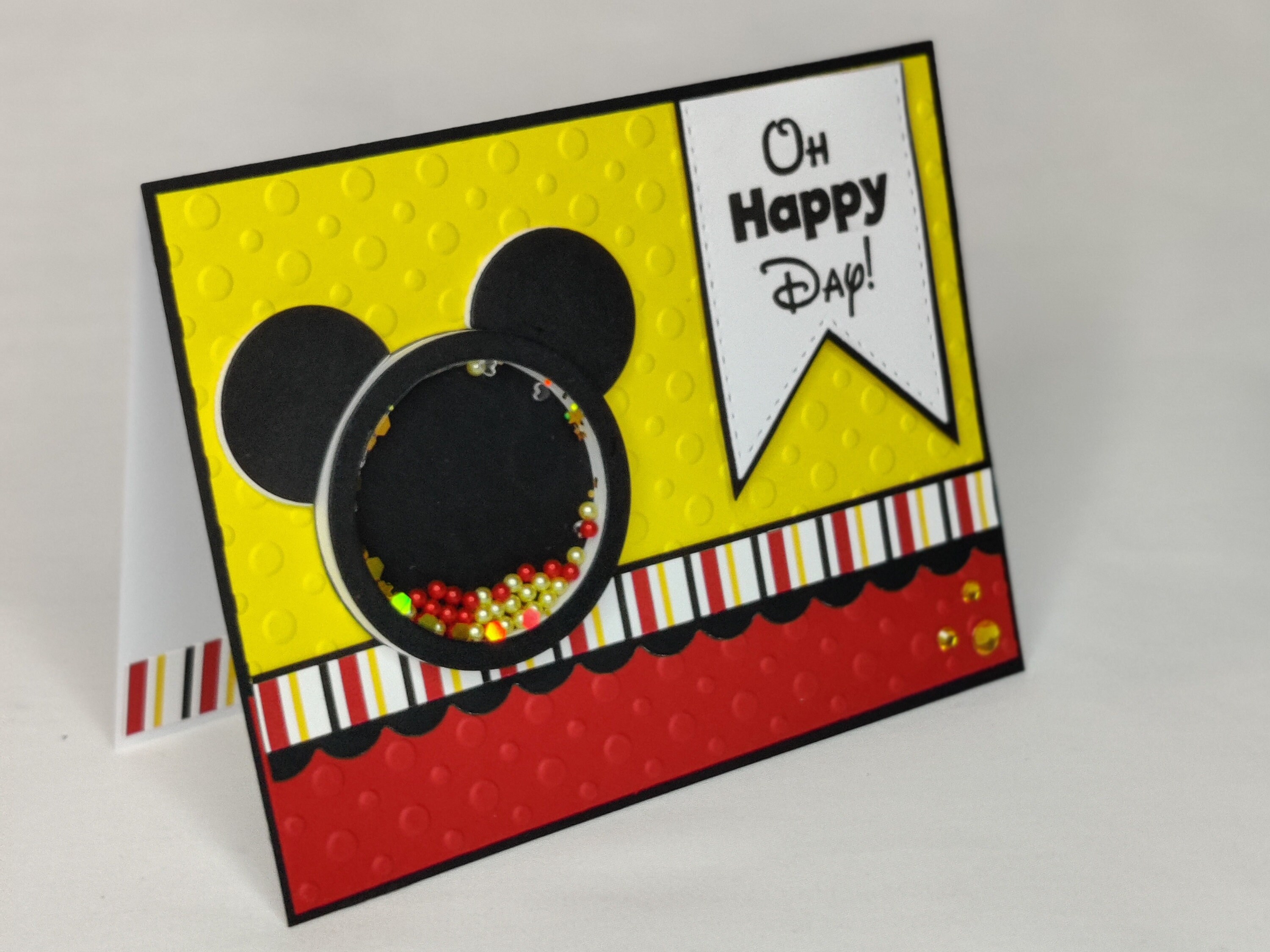 Handmade Mickey Mouse Birthday Card Birthday Greeting Card - Etsy