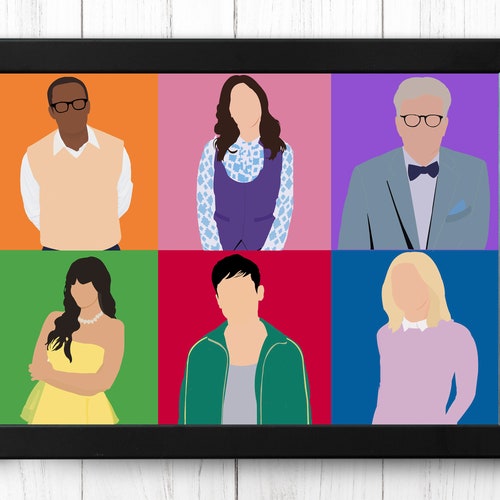 The Good Place Minimalist Character Poster Series - Etsy