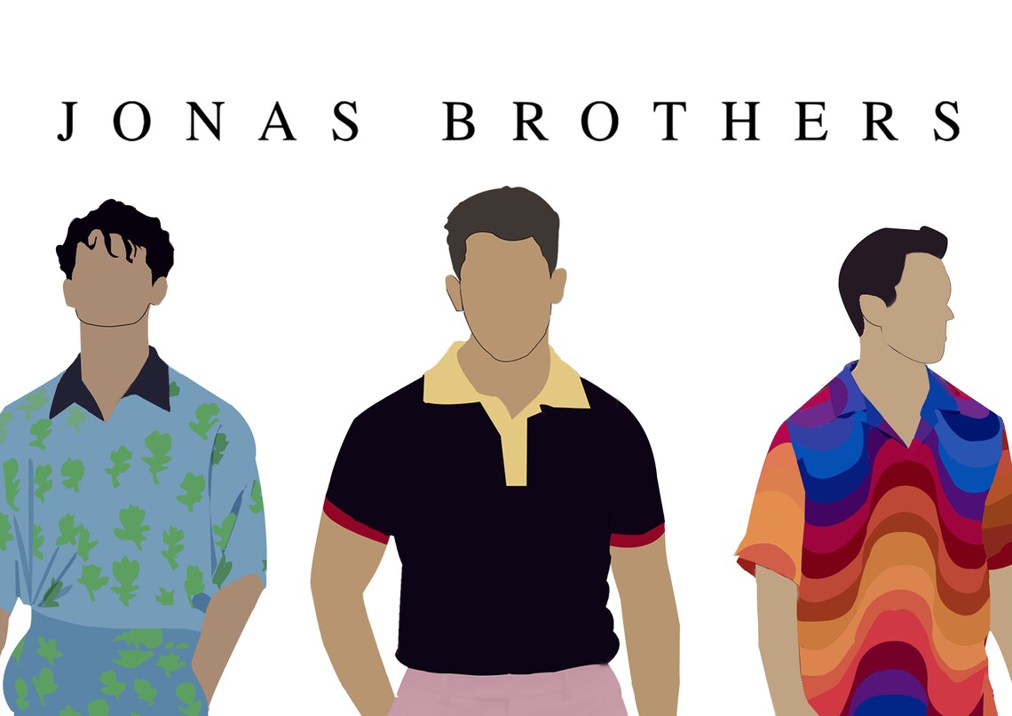 Jonas Brothers Poster| Sucker Album | Music Print | Wall Art | Vector ...