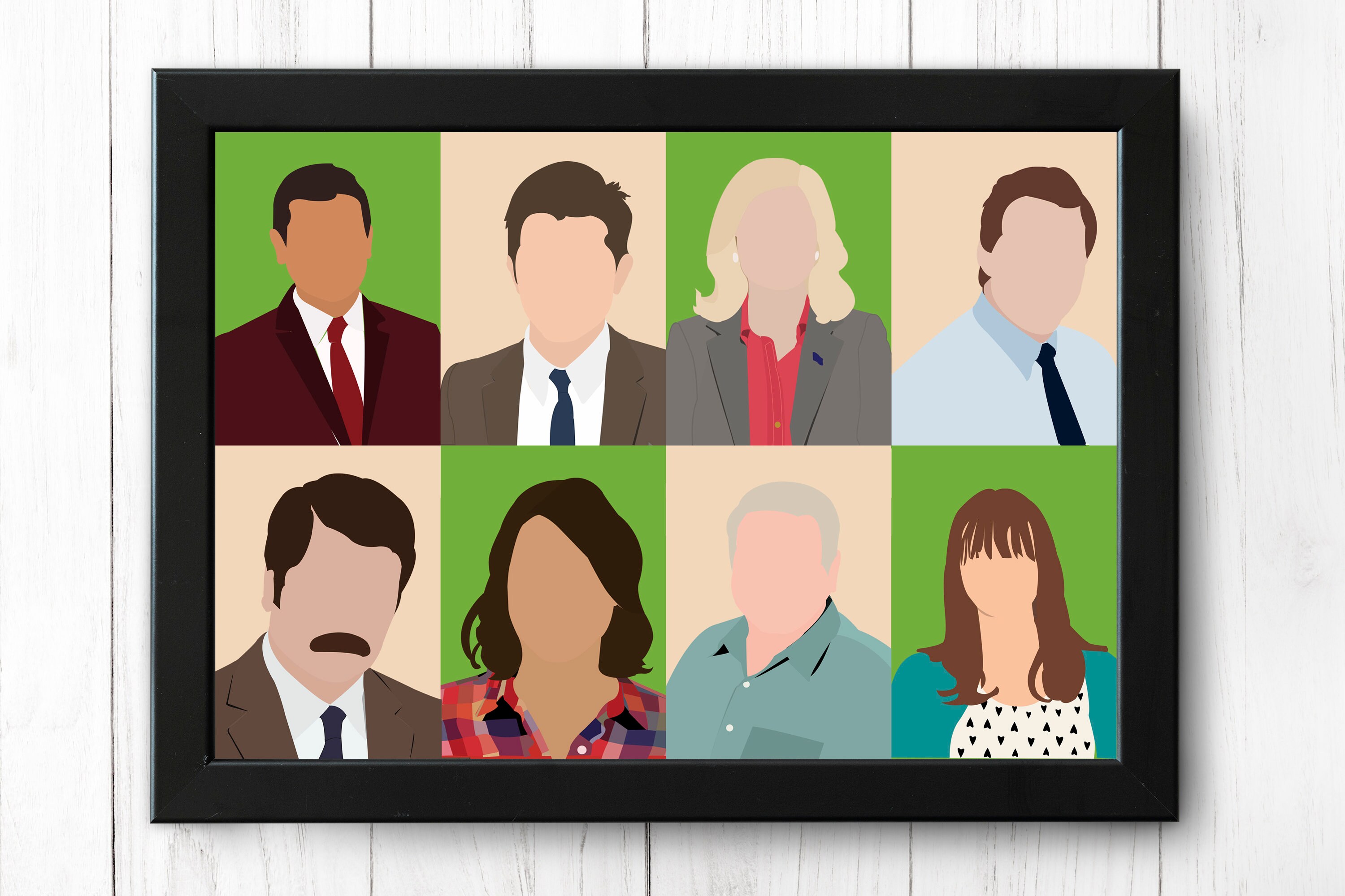 Parks and Recreation Poster TV Print Wall Art Vector Art Minimalist ...
