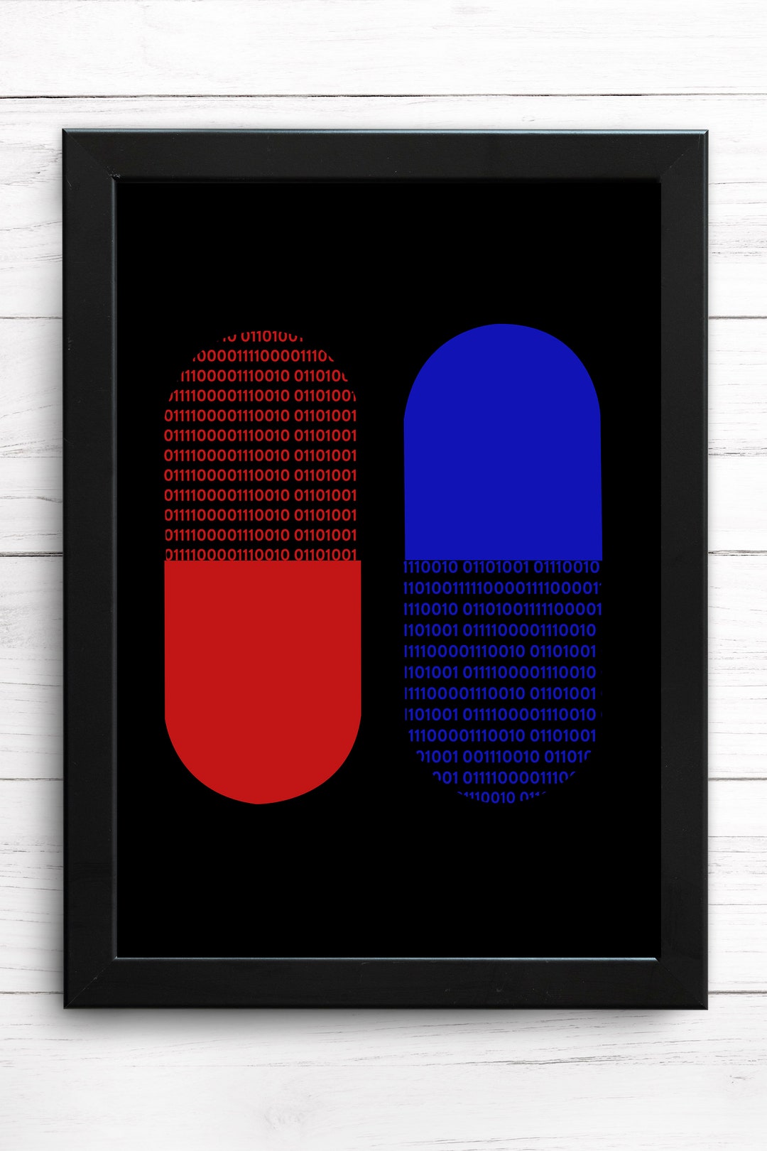 The Matrix Poster| Matrix Movie| Red and Blue Pill | Film Print | Wall ...