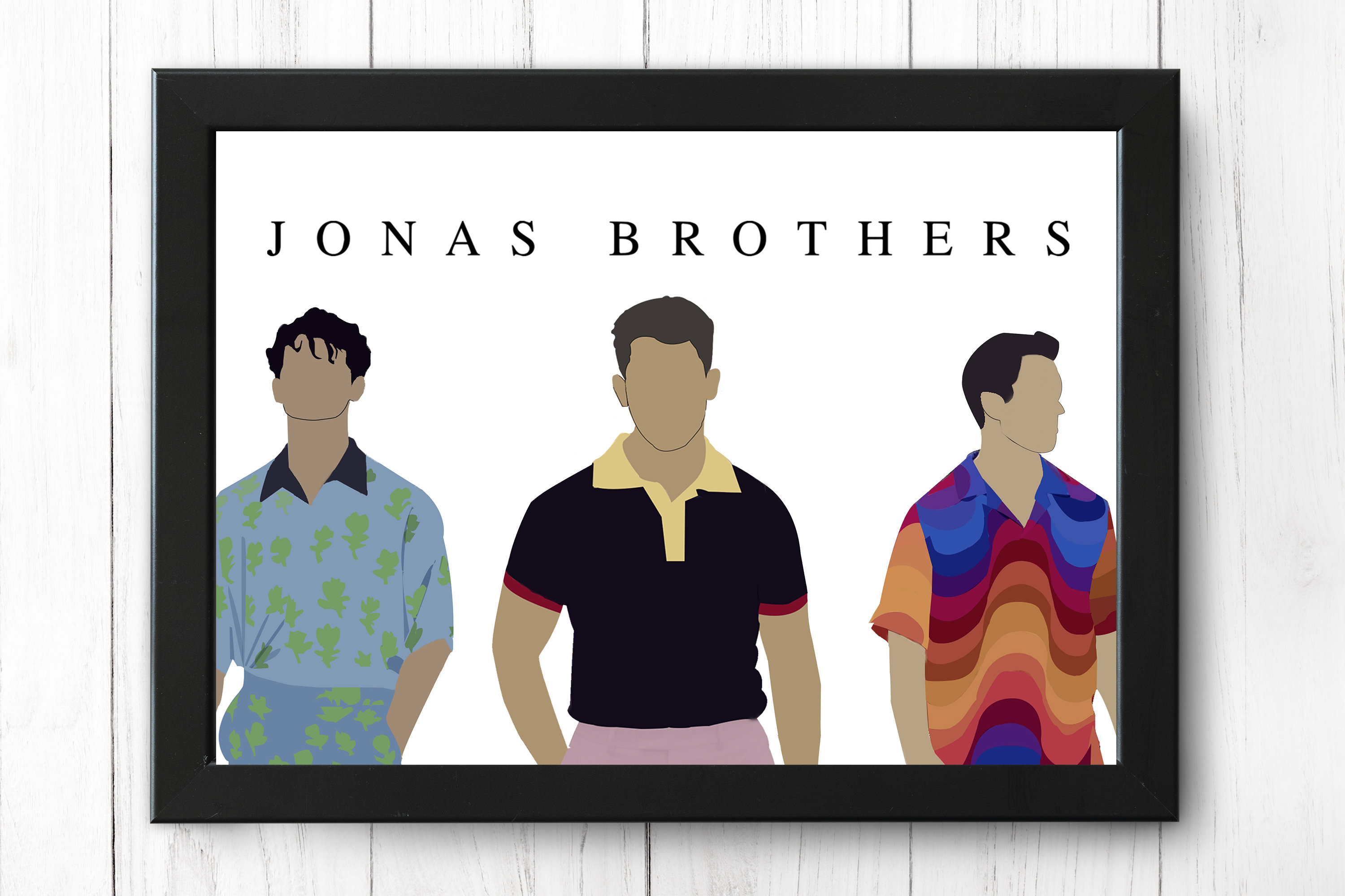 Jonas Brothers Poster Sucker Album Music Print Wall Art Vector Art ...
