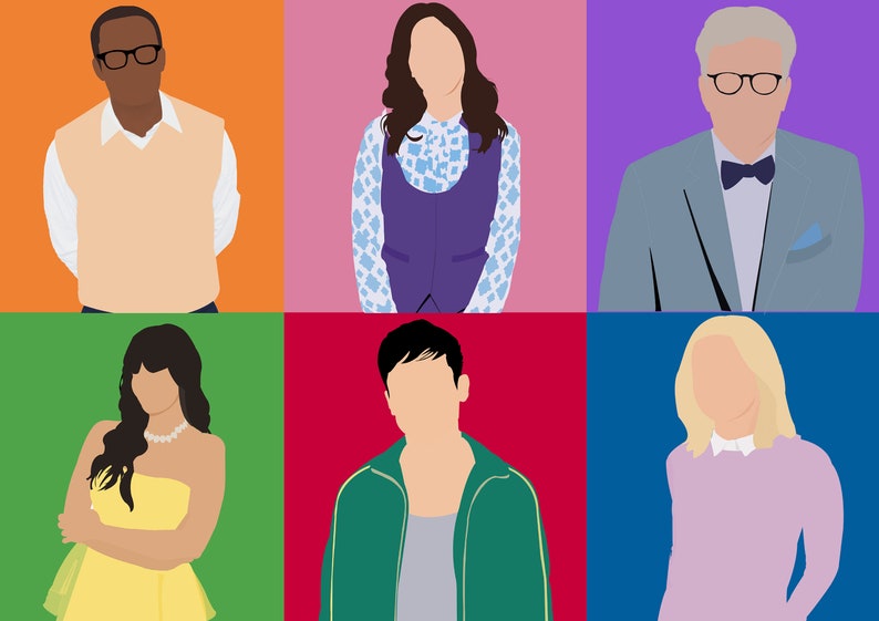 The Good Place Poster| TV Print | Wall Art | Vector Art | Minimalist ...